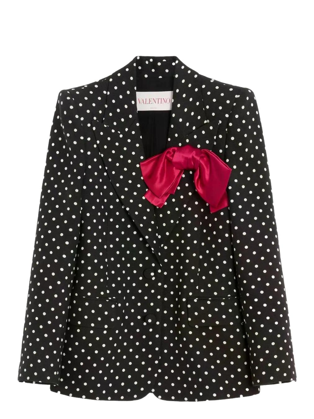 VALENTINO Valentino Polka Dot Wide Leg Trousers