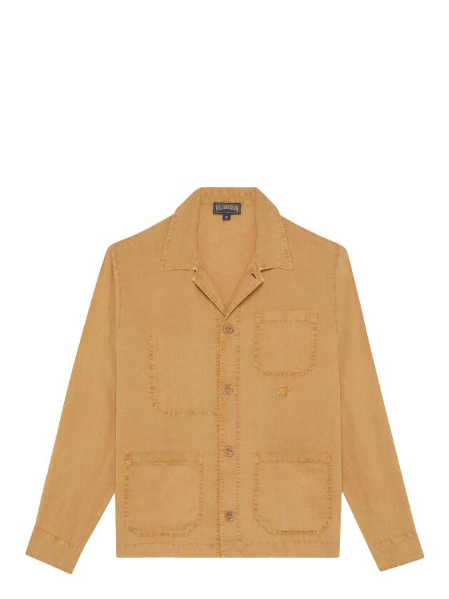 VILEBREQUIN linen overshirt mineral dye color jacket corentin