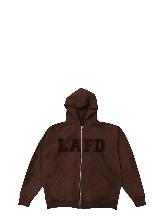 TRAVIS SCOTT Yup! Zip Hoodie - Brown | Editorialist