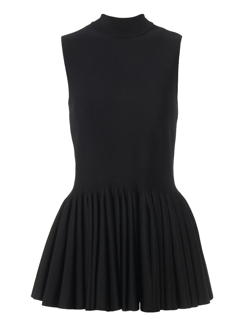 ALAÏA Alaïa Pleated Turtleneck Top