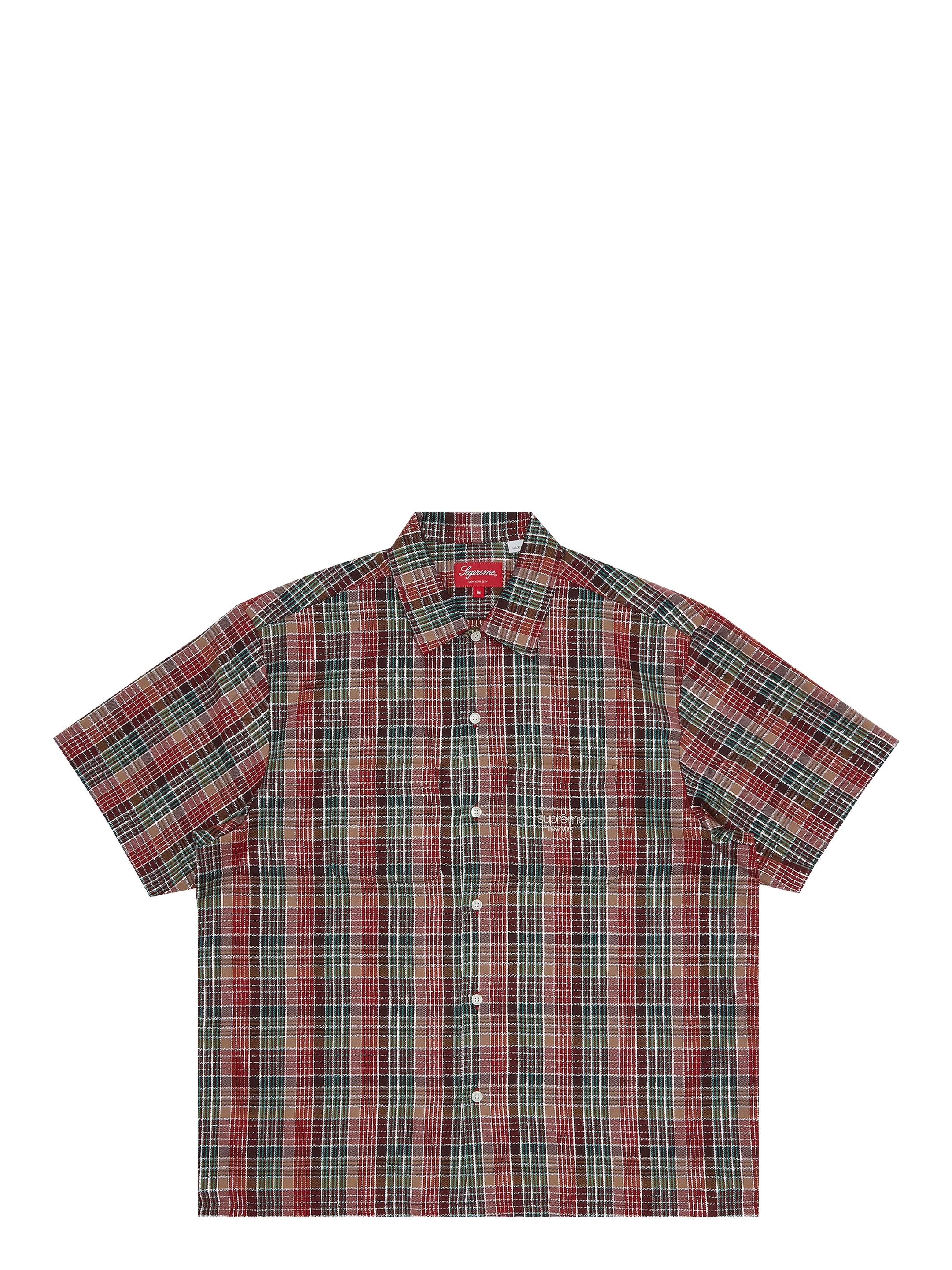 Supreme Mini Plaid Short-Sleeve Shirt - Red | Editorialist