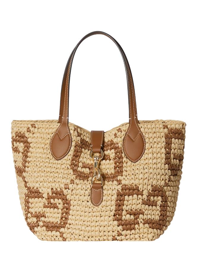 バッグ GUCCI Tory Burch Gucci Woven Small Tote Bag - Neutral | Editorialist