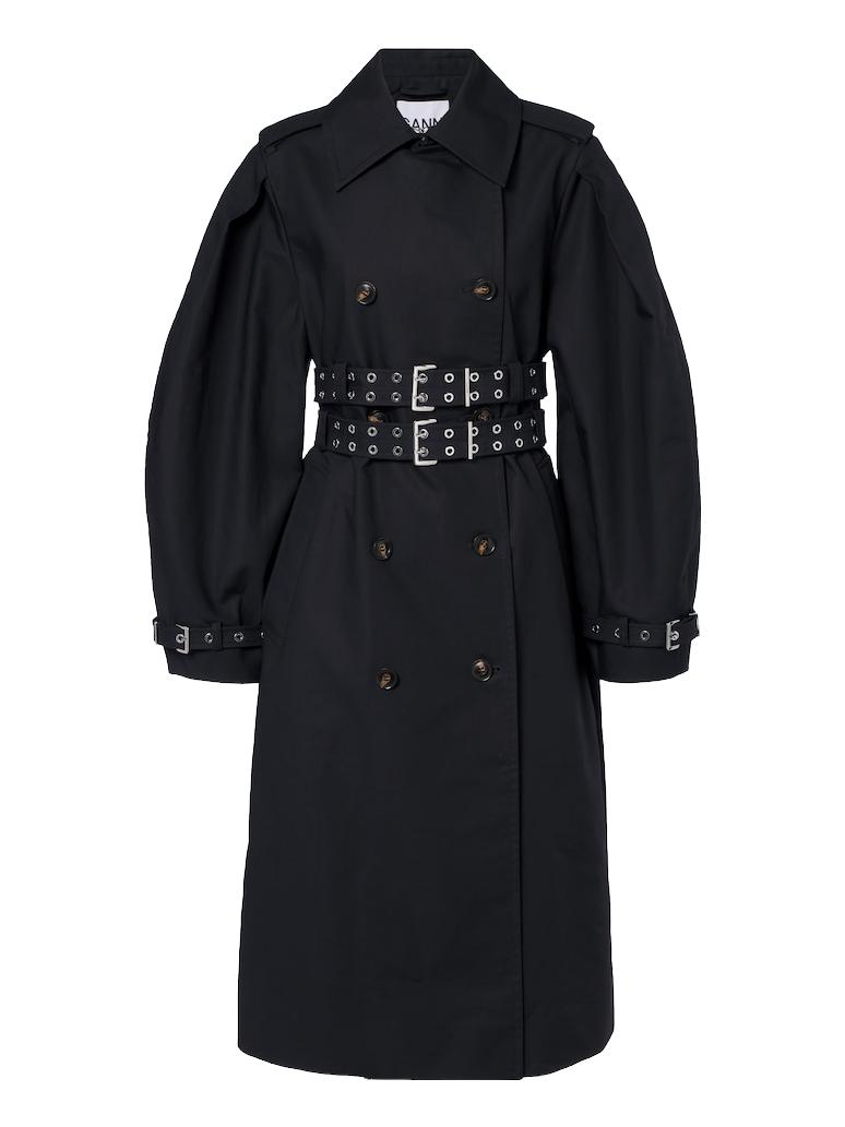 GANNI Ganni Cotton Trench Coat