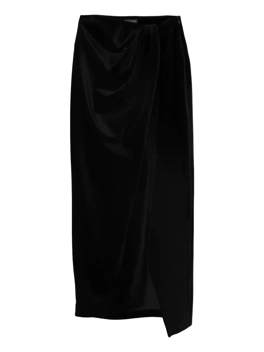 BALENCIAGA Balenciaga Velvet Midi Skirt