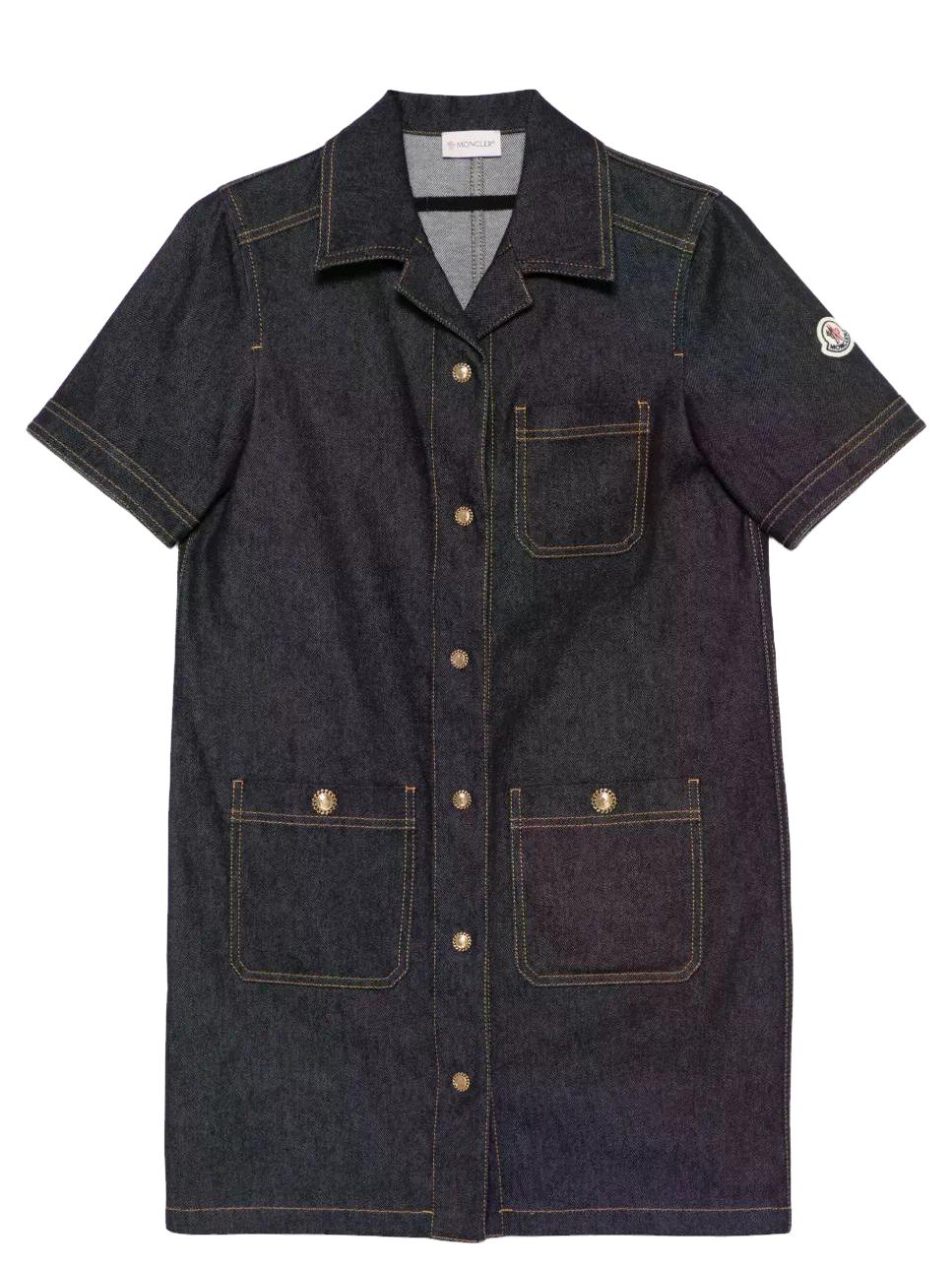 MONCLER Moncler Denim Mini Shirt Dress