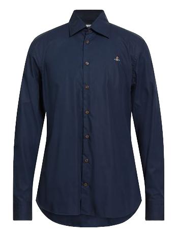 VIVIENNE WESTWOOD man shirt navy size 42 cotton
