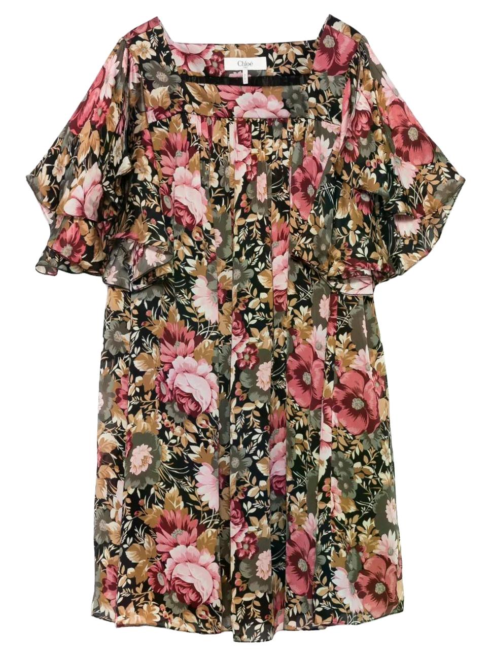 CHLOÉ Chloé Floral-Print Mini Dress