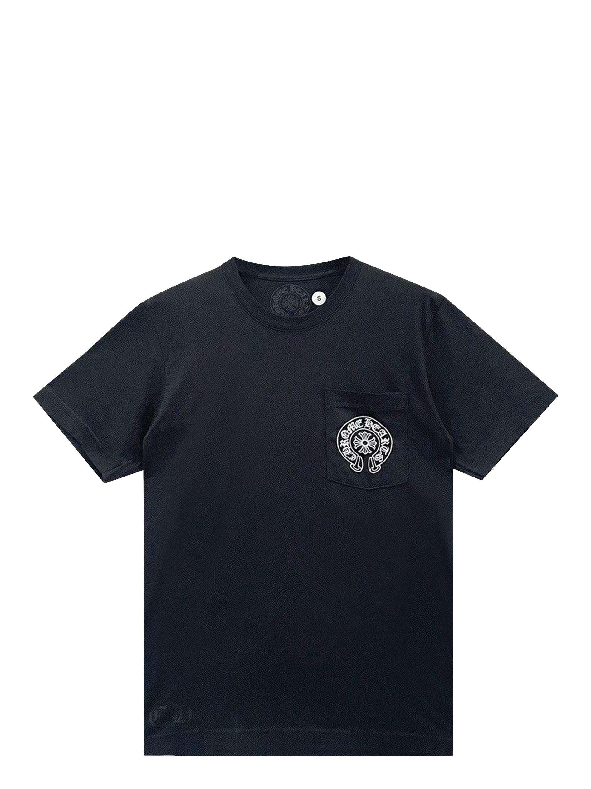 Chrome Hearts Horseshoe Logo Pocket T-Shirt - Black | Editorialist