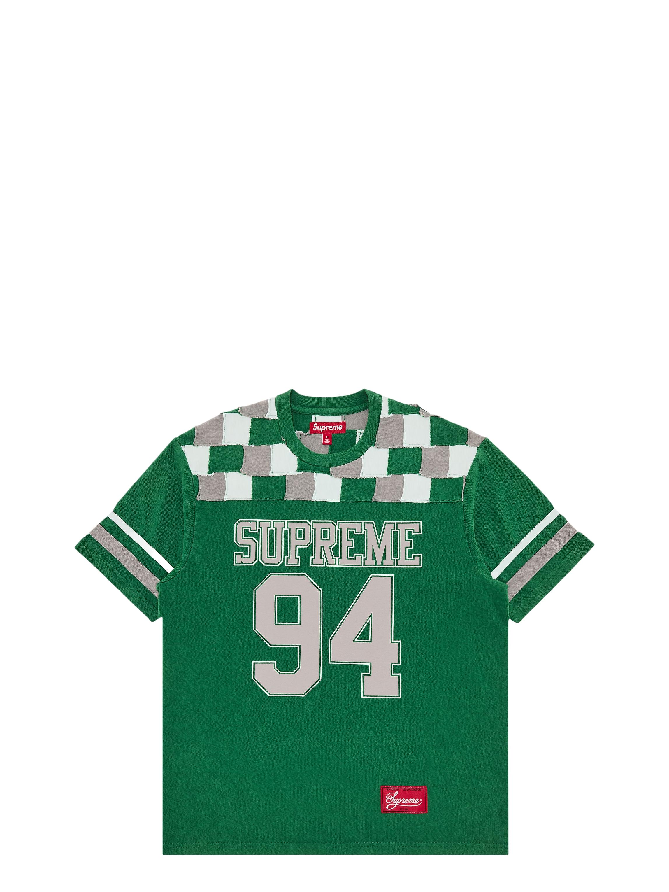 Supreme Patchwork Yoke Football Top - Green | Editorialist