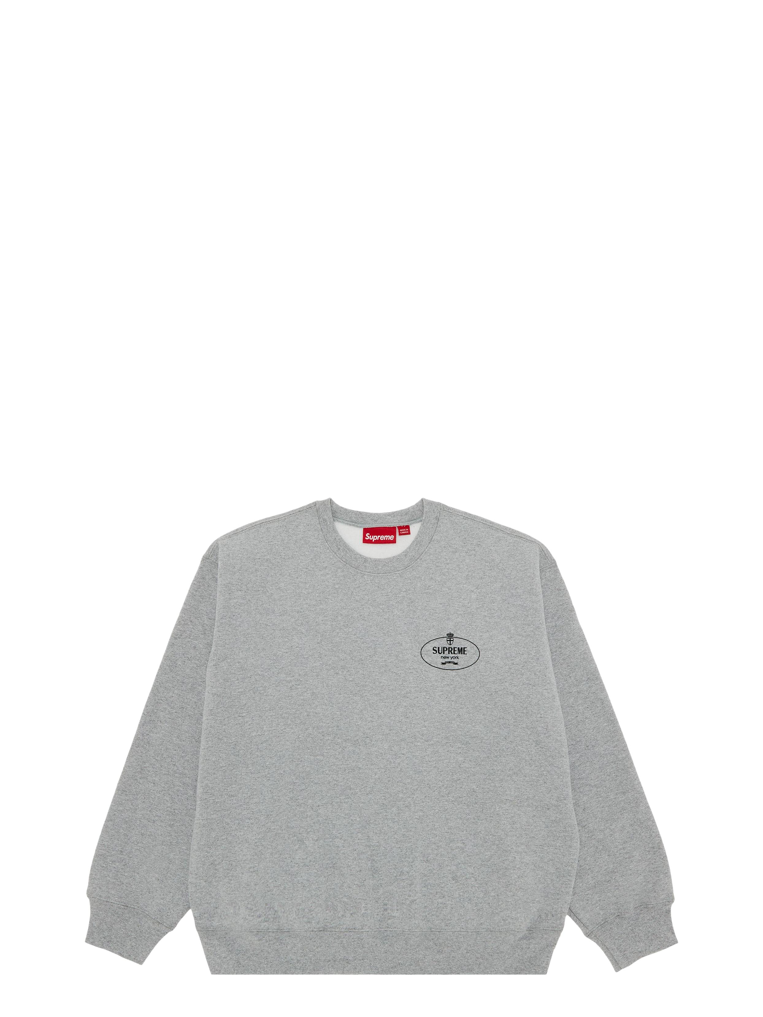 Supreme Crest Crewneck - Grey | Editorialist