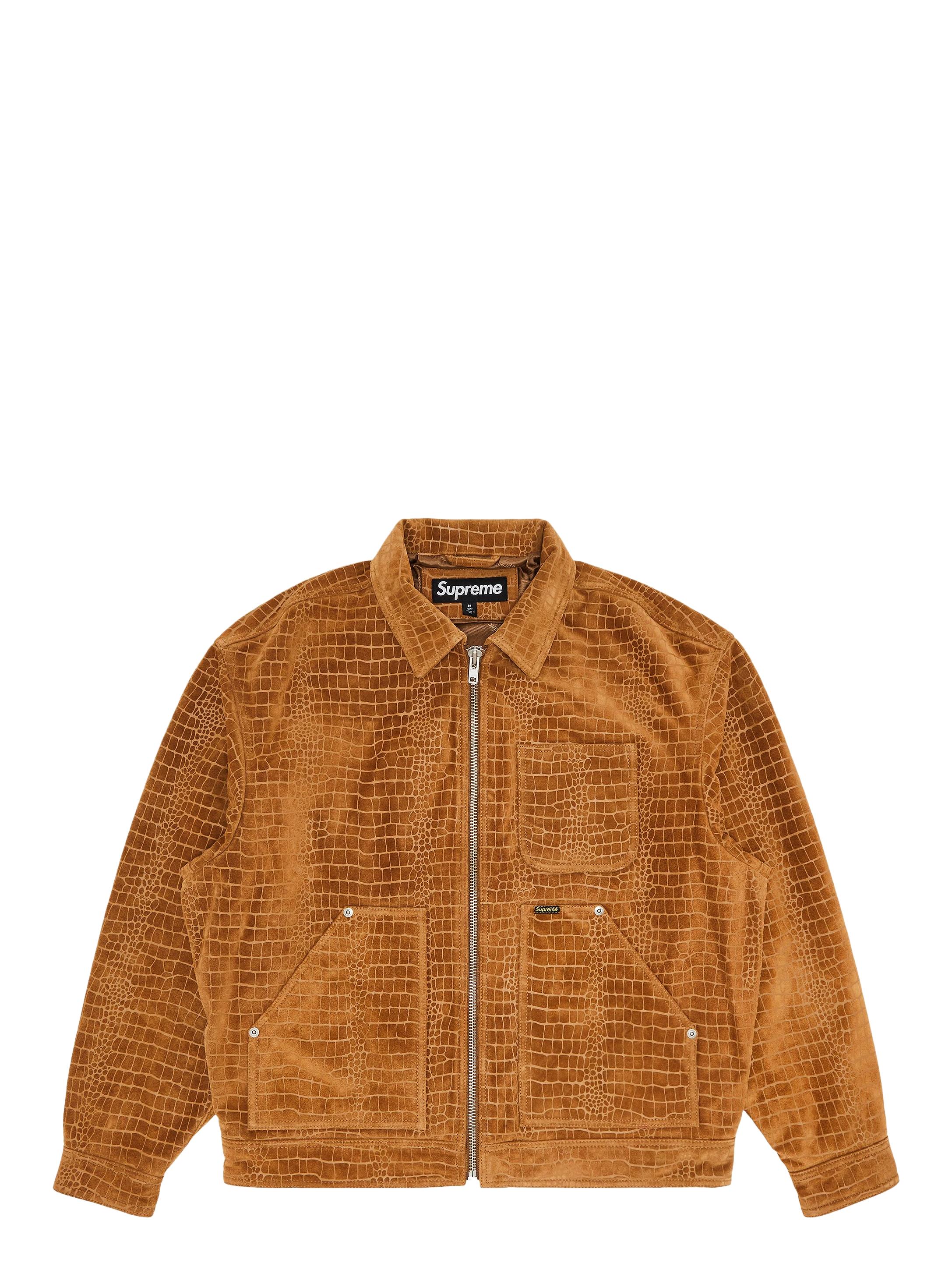 Supreme Suede Work Jacket Croc - Tan | Editorialist