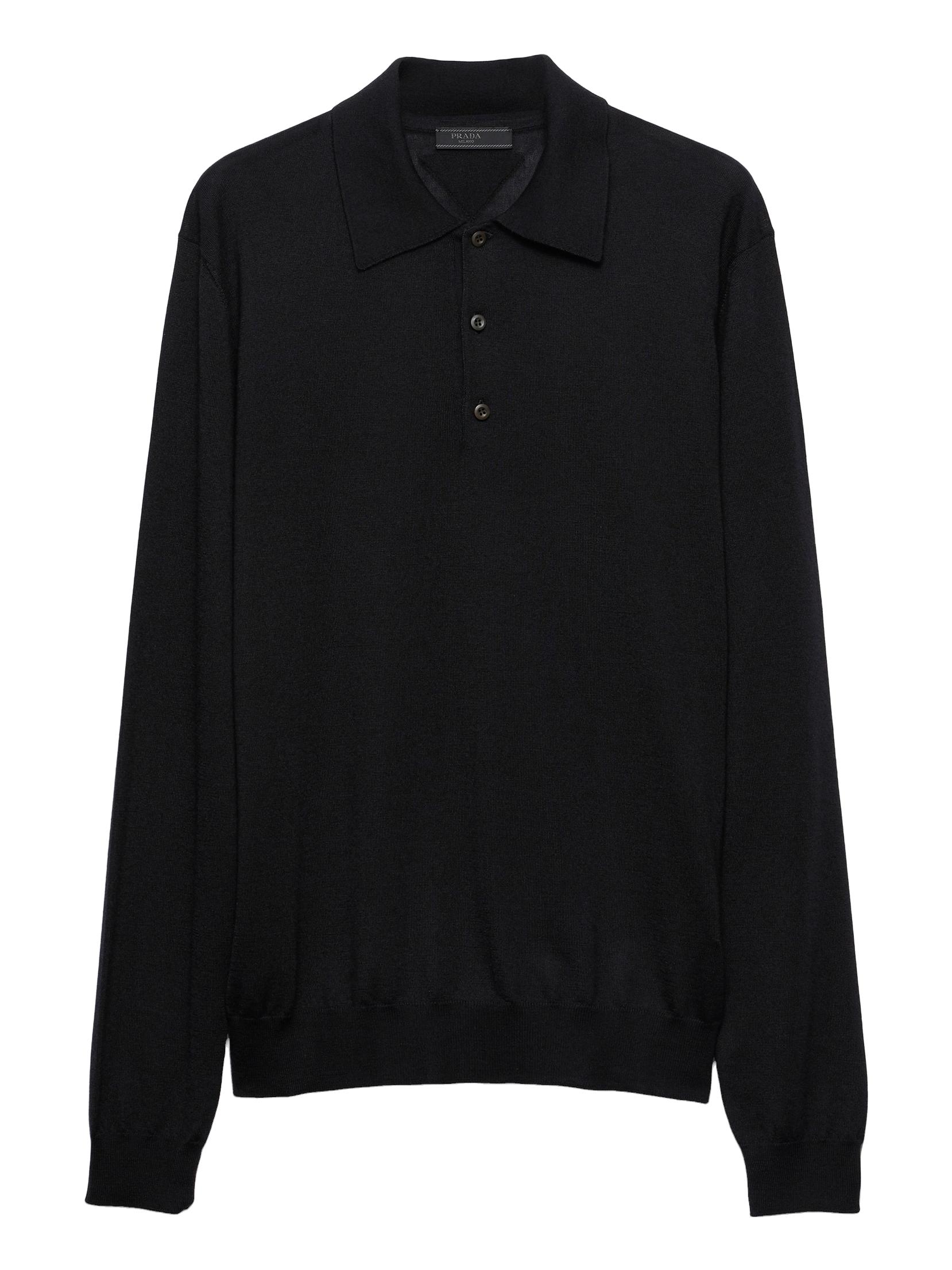 PRADA cashmere and silk polo shirt