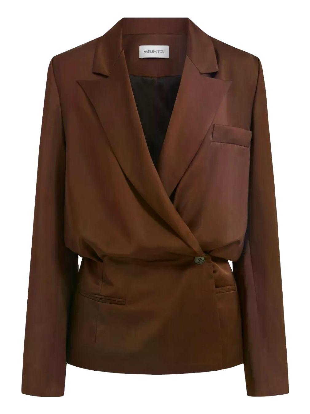 JOSEPH Silk Satin Archer Jacket