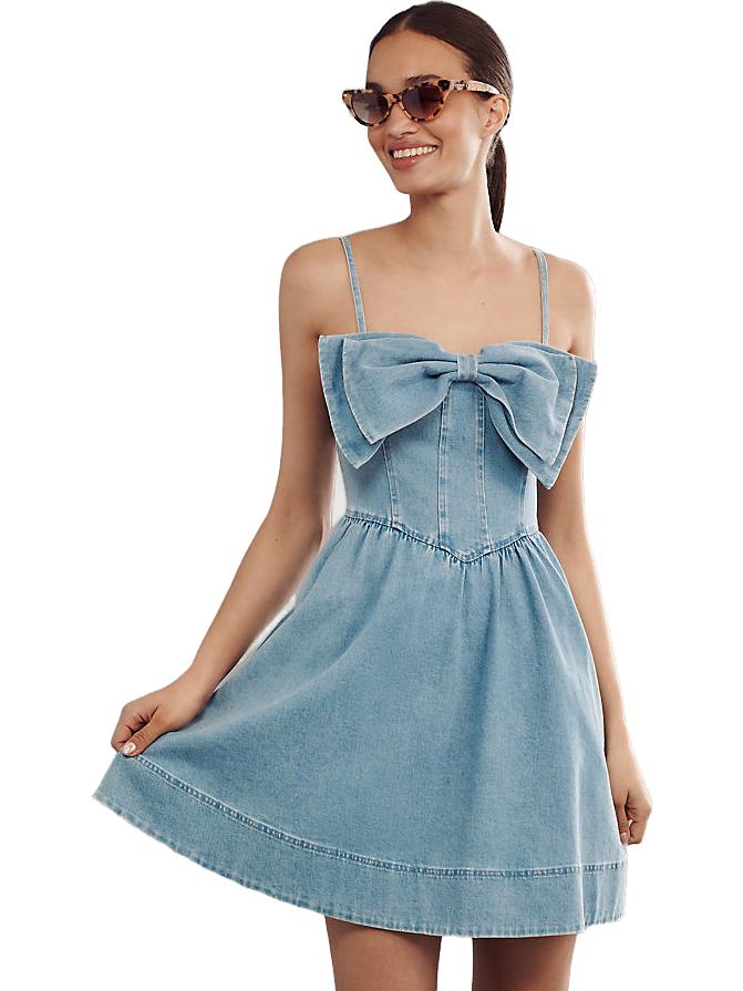 knee length dresses for ladies Sibelle Silk Ribbon Mini Dress main image 1