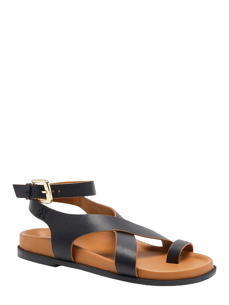 Free People Suri Square Toe Sandals - Bitter Chocolate | Editorialist