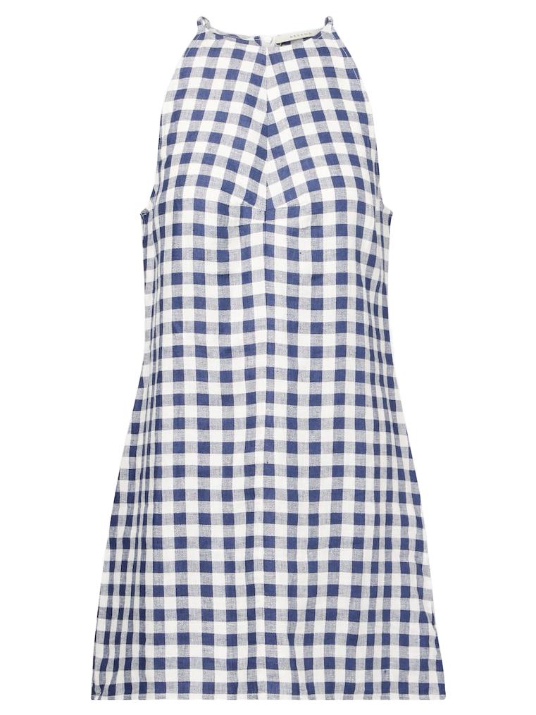 Reformation Christen Gingham Linen Mini Dress - Concha Check | Editorialist Reformation Christen Gingham Linen Mini Dress - Concha Check | Editorialist