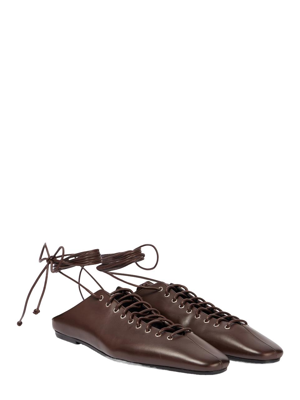 DRIES VAN NOTEN Dries Van Noten Leather Lace-Up Flats
