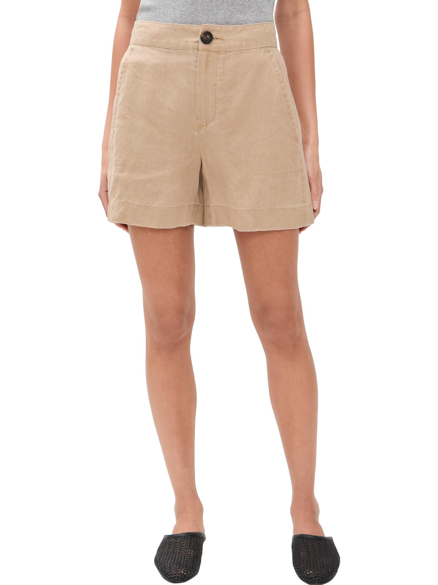 VINCE Vince. Mid-Rise Hemp Shorts