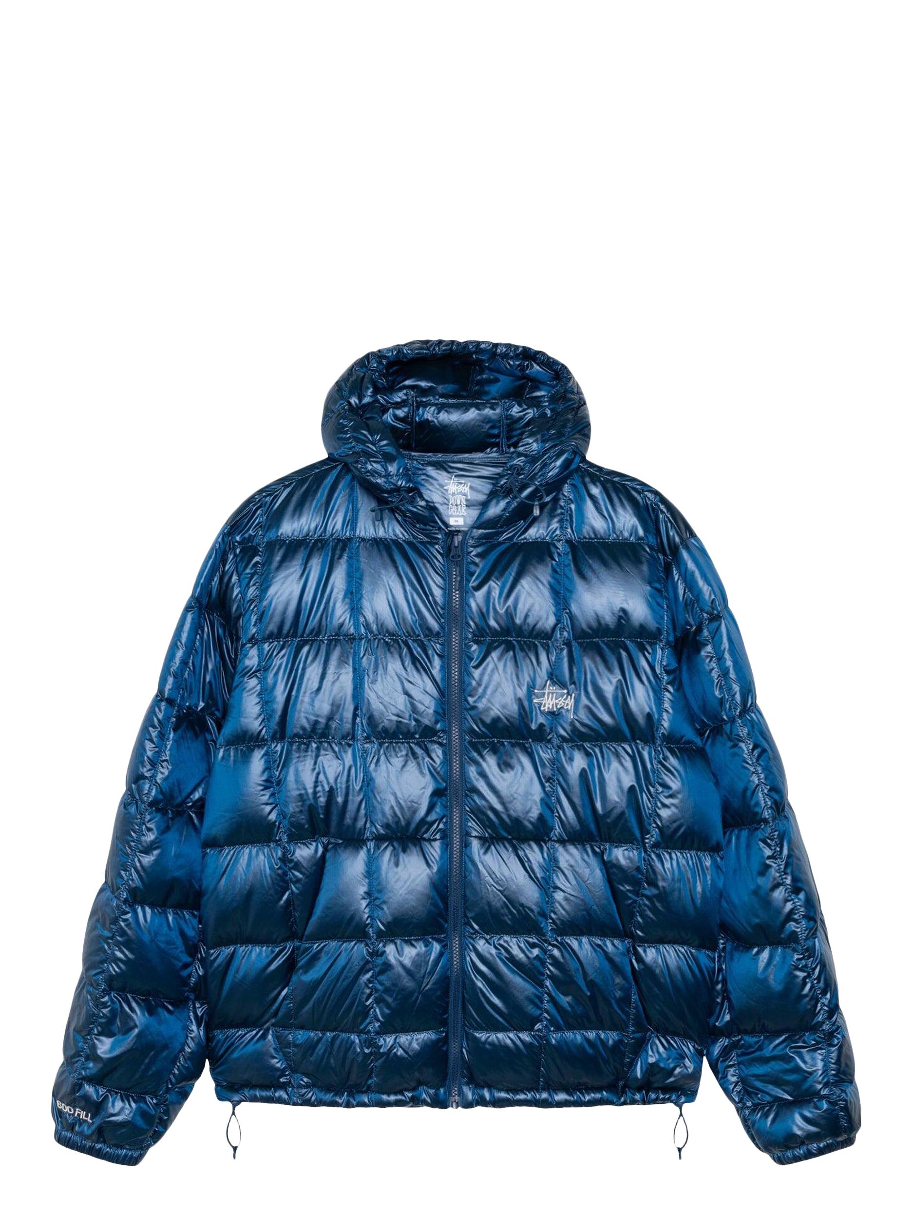 ジャケット・アウター stussy MIDWEIGHT PUFFER Blue M Stussy Midweight Hooded Puffer Jacket Blue Men's - FW25 - US