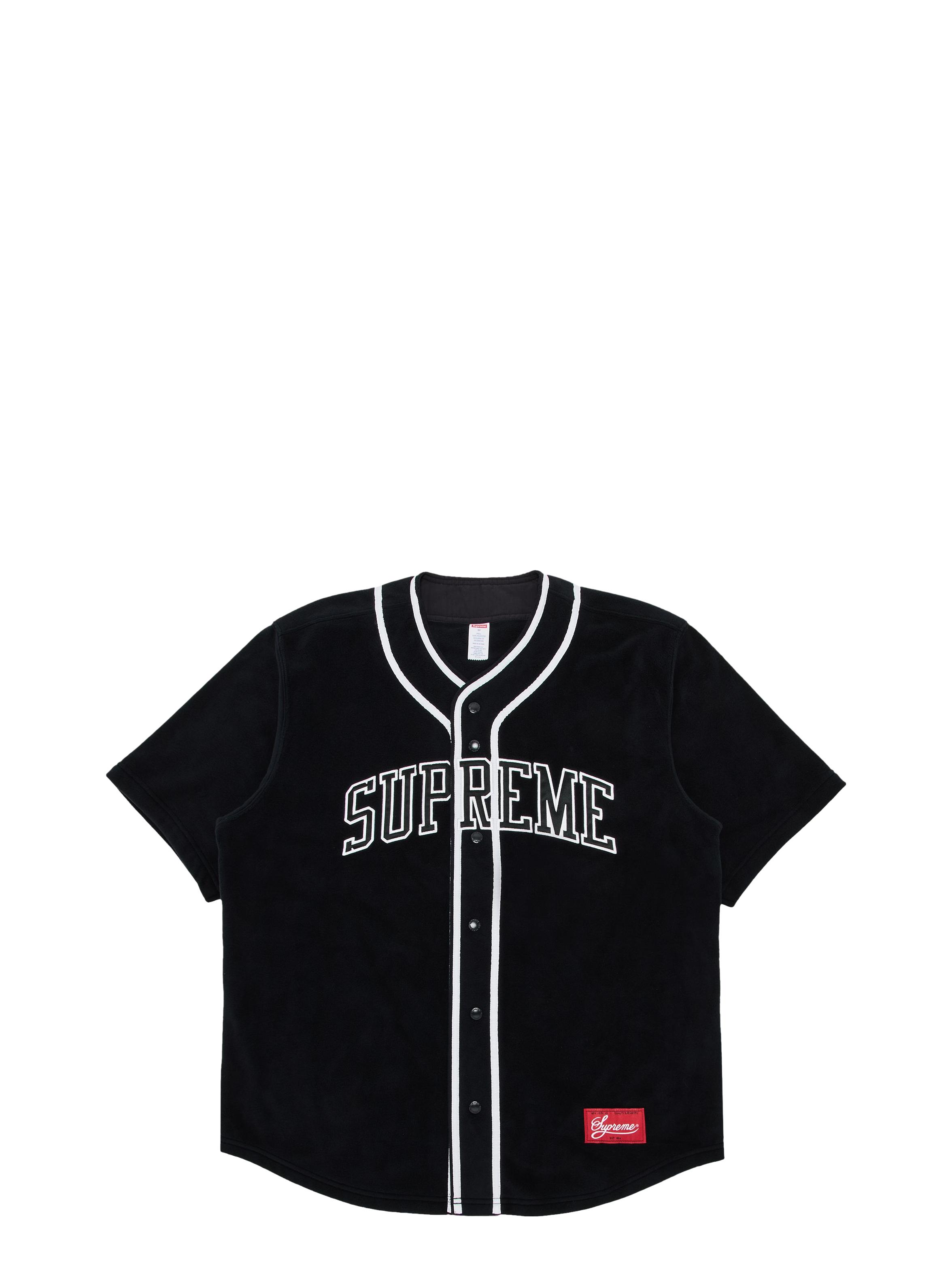 Supreme Polartec Baseball Jersey - Black | Editorialist