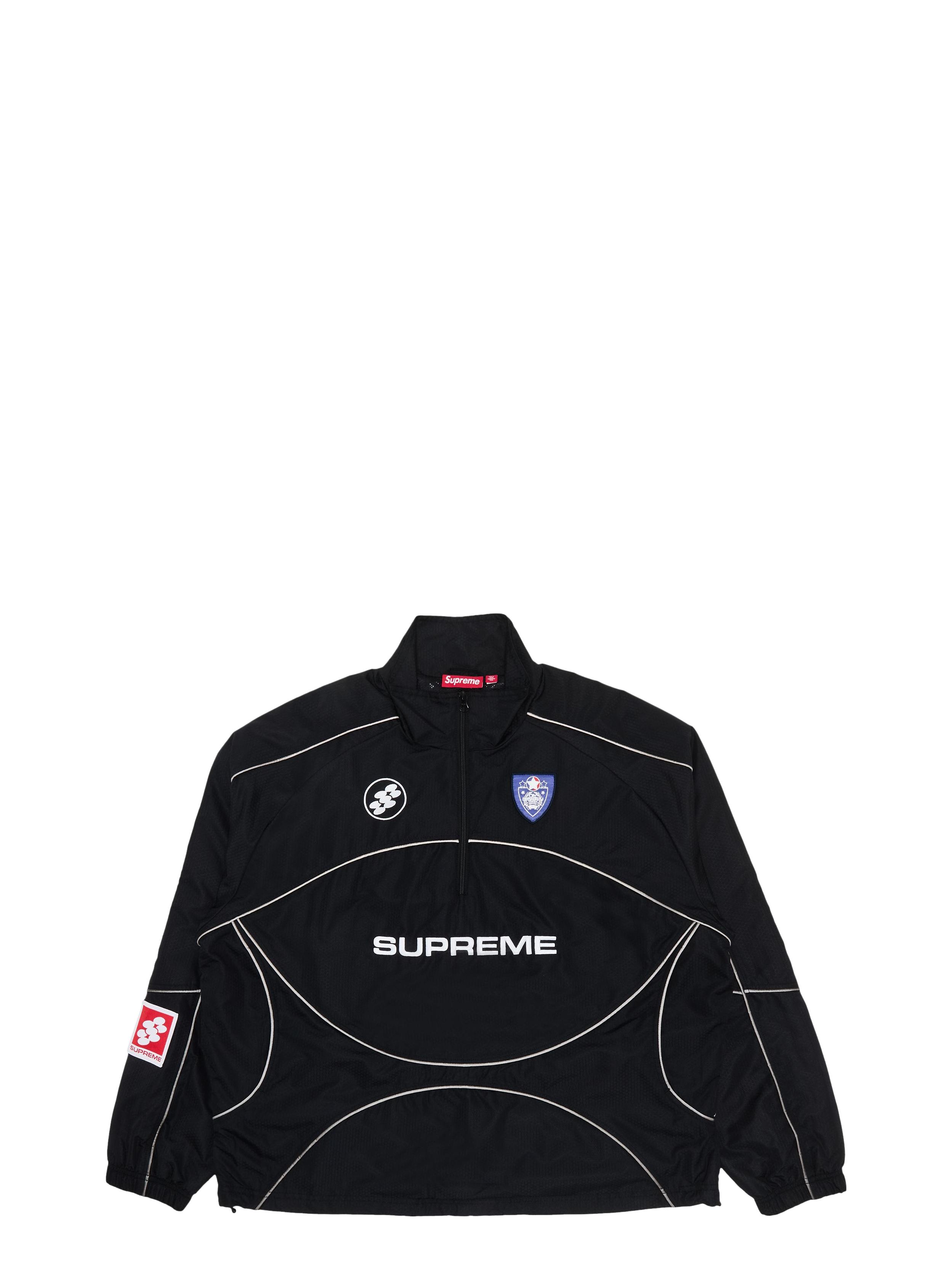 Supreme Reflective Piping Pullover 'Navy - Blue | Editorialist