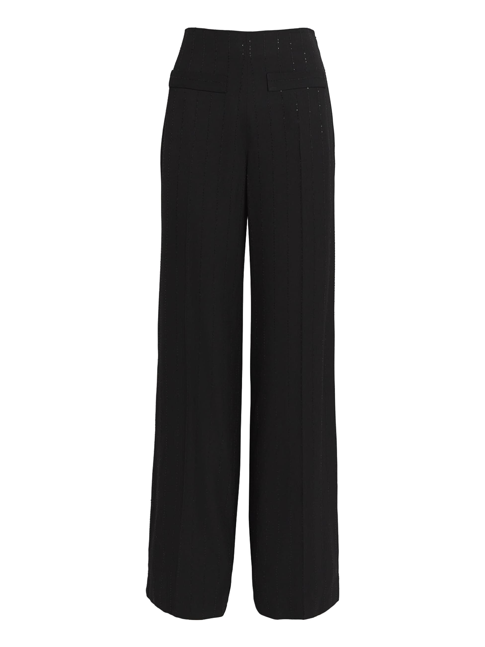 SANDRO Sequin-Pinstripe Wide-Leg Trousers