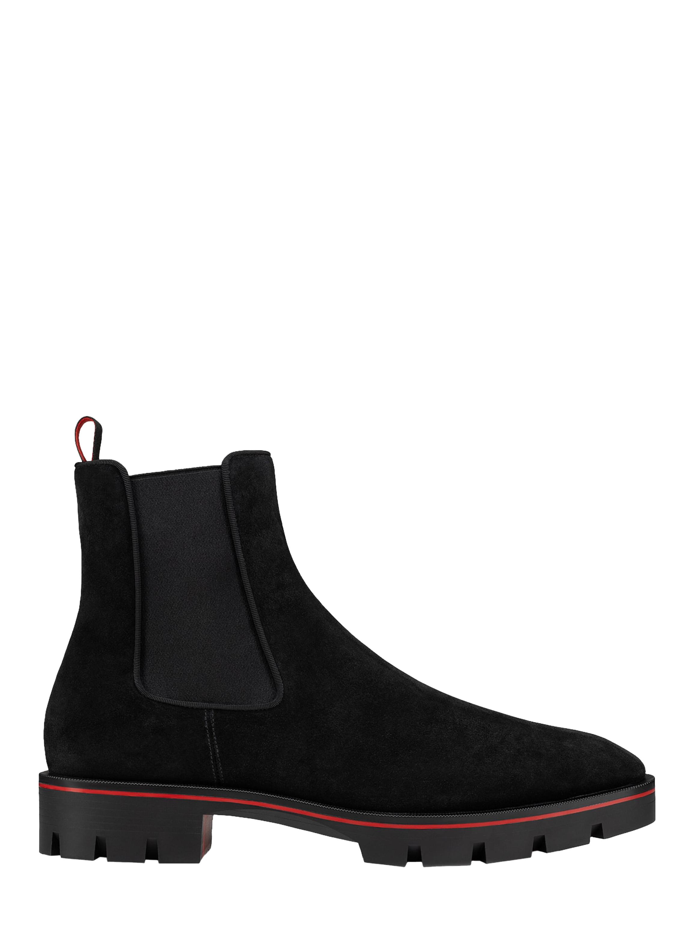 CHRISTIAN LOUBOUTIN Alpinosol Veau Velour Chelsea Boots