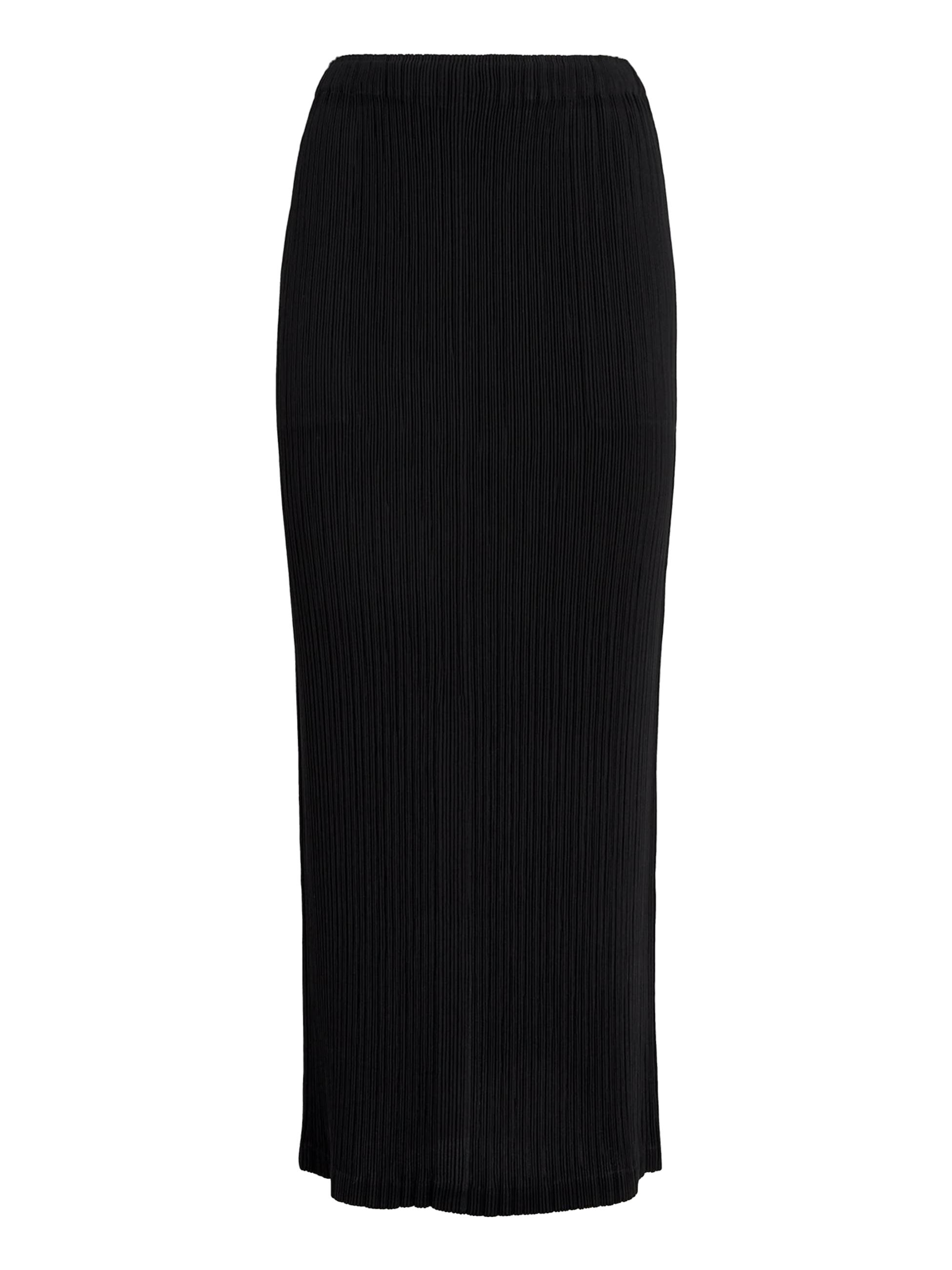 ISSEY MIYAKE Hatching Bottoms Pleated Maxi Skirt