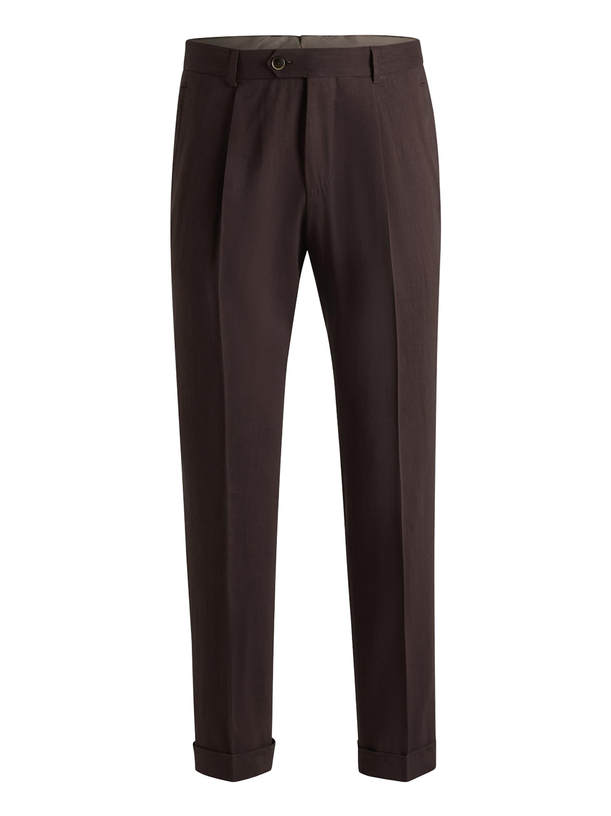 BOSS Linen-Wool Tailored Trousers