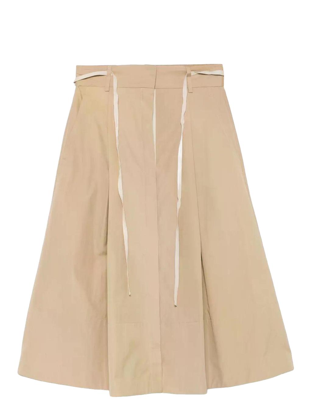 VINCE Cotton Midi Skirt