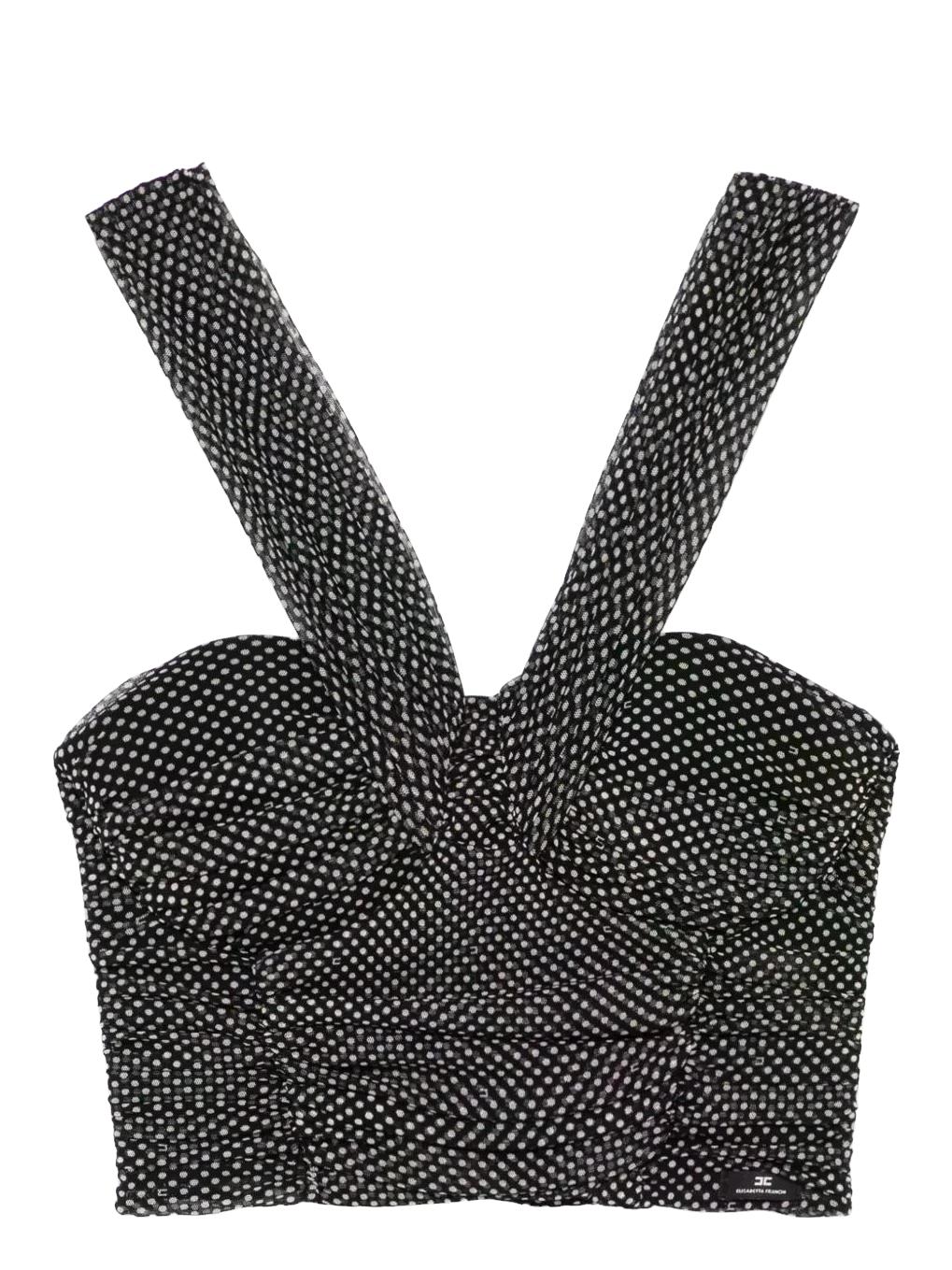 ELISABETTA FRANCHI Polka Dot-Print Top