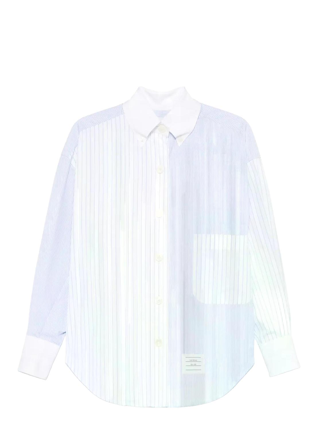 THOM BROWNE Pinstriped Poplin Shirt