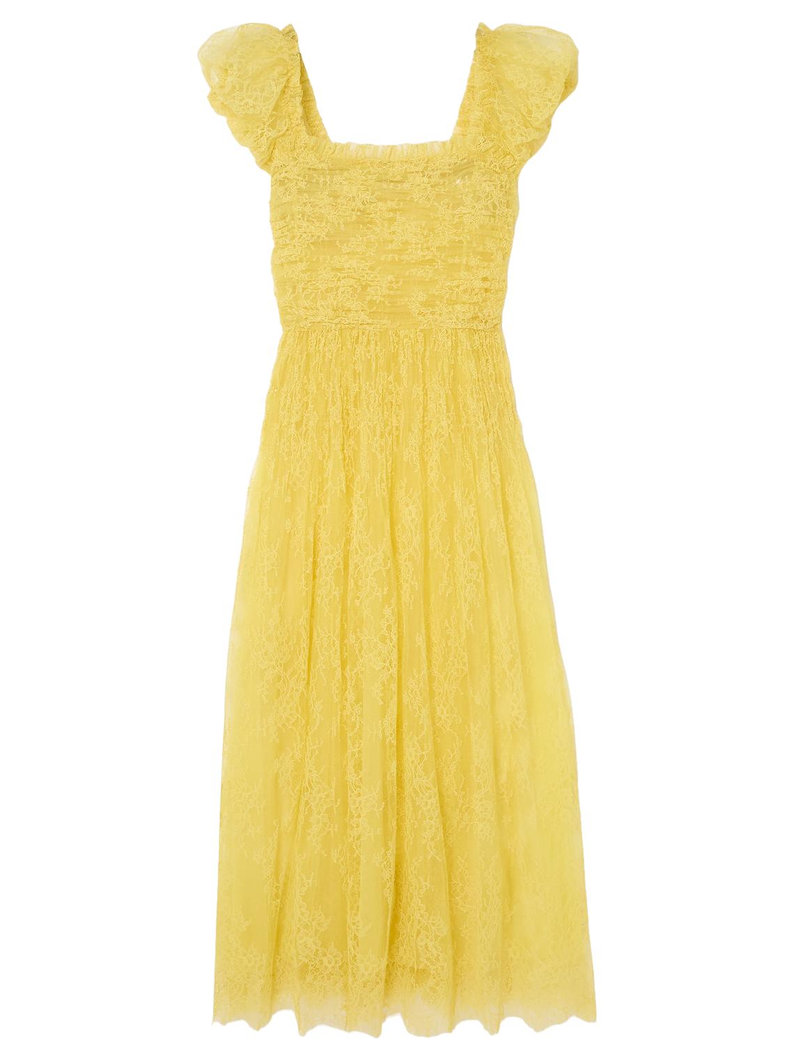 wisp leeah lace knit dress Willow Wisp Tiered Floral Maxi Dress in Blue/Ivory main image 1