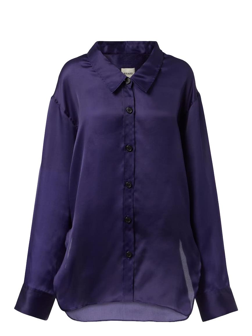 KHAITE Herschel Silk Organza Shirt
