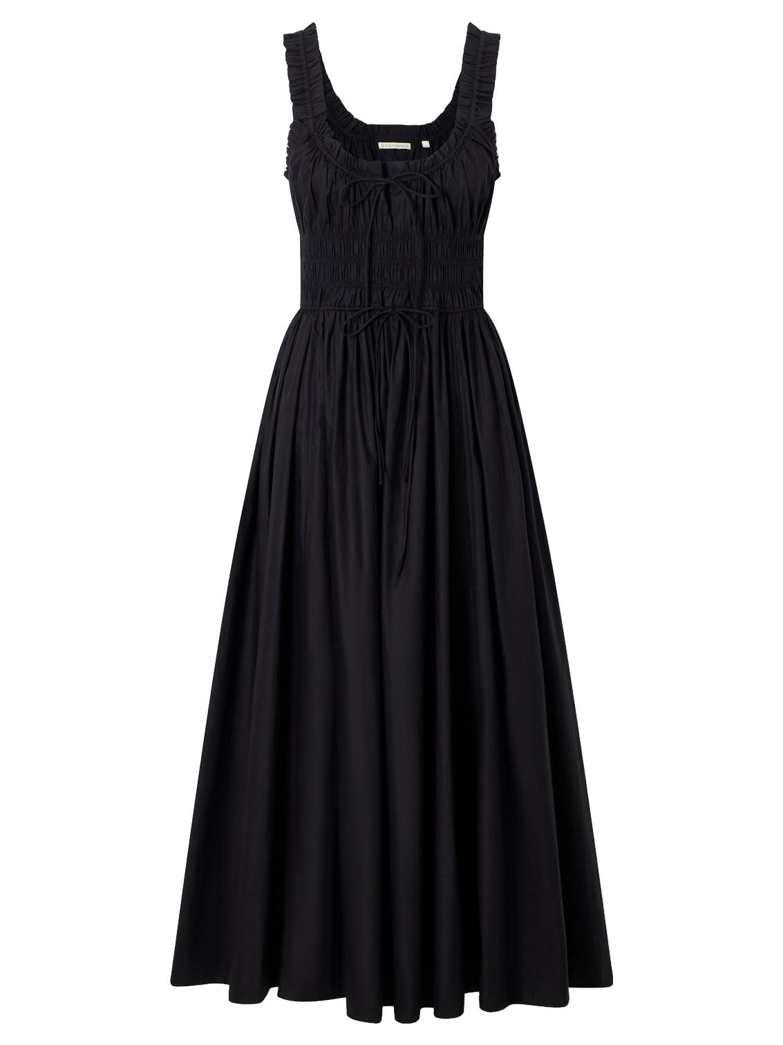 DÔEN DÔEN Emmaretta Shirred Organic Cotton-Voile Midi Dress