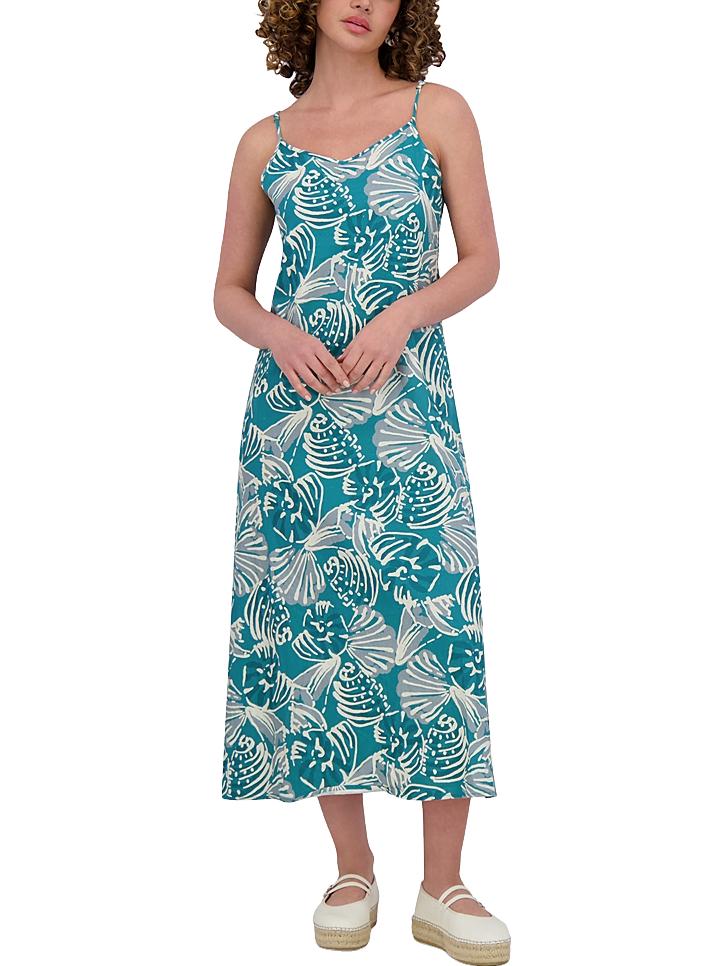 POINT Linen Blend A-Line Slip Dress