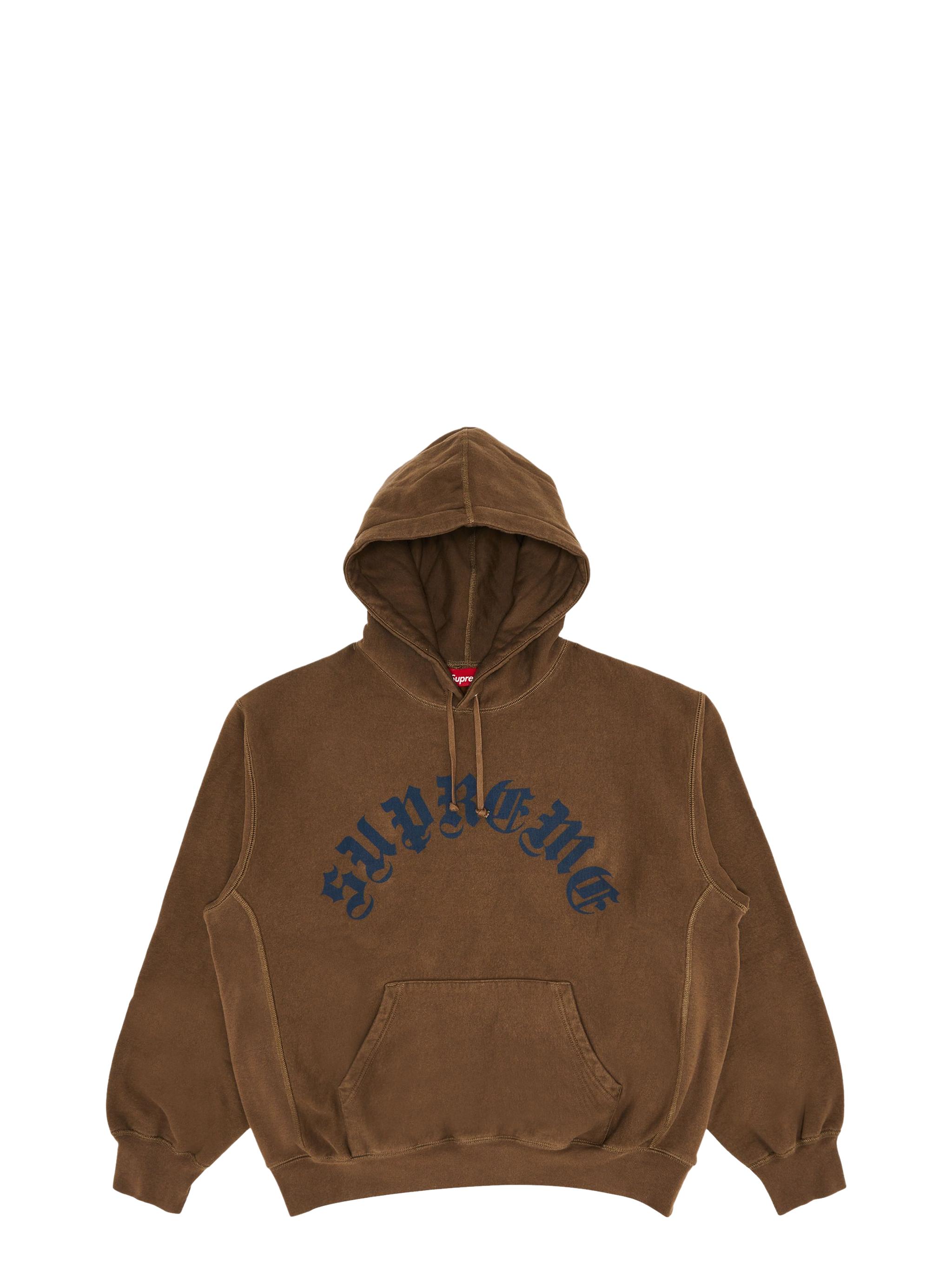 Supreme Printed Arc Hooded Sweatshirt - Yellow | Editorialist