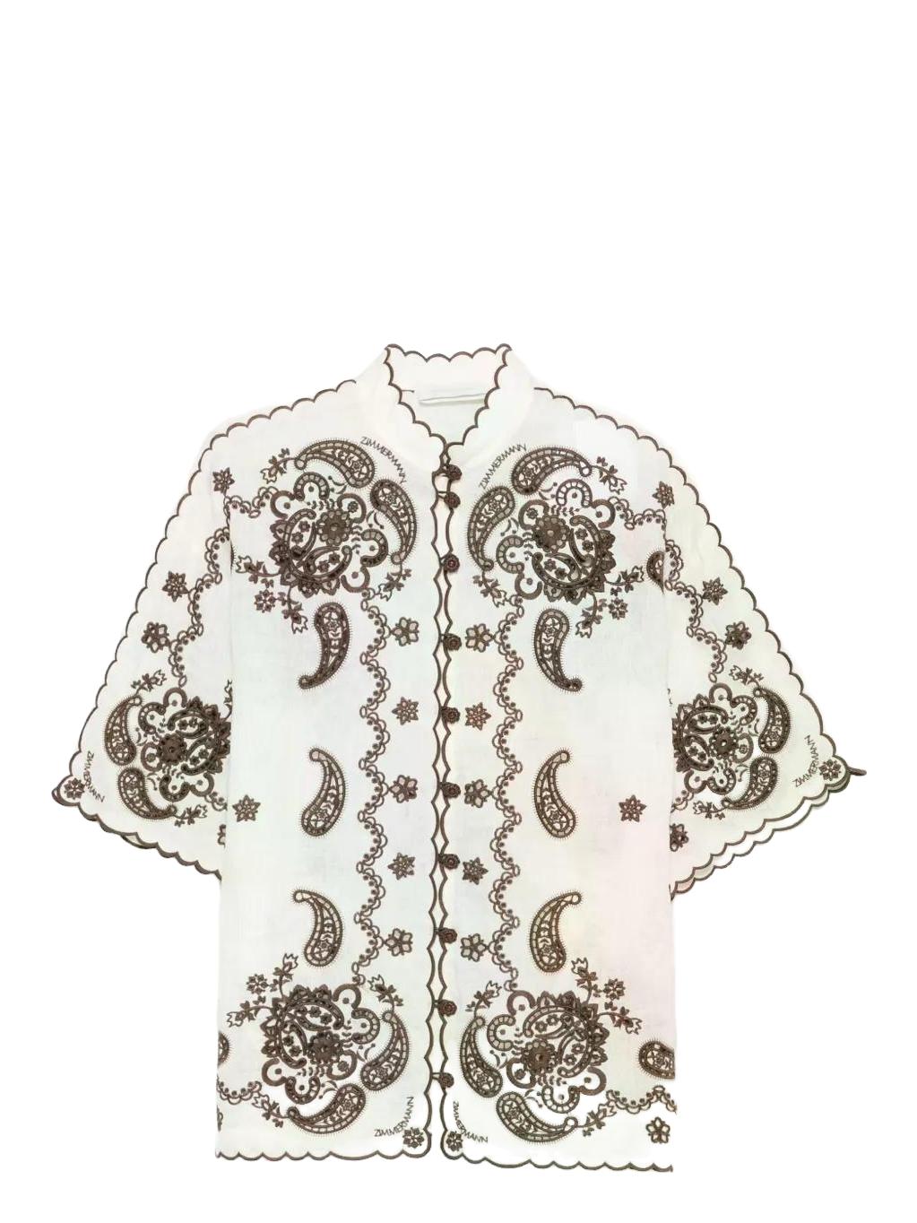 ZIMMERMANN Ascension Button-Down Shirt