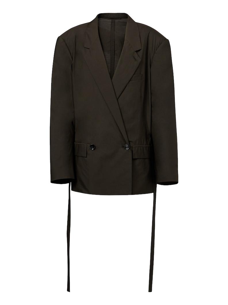 LEMAIRE Belted Cotton and Silk Blazer