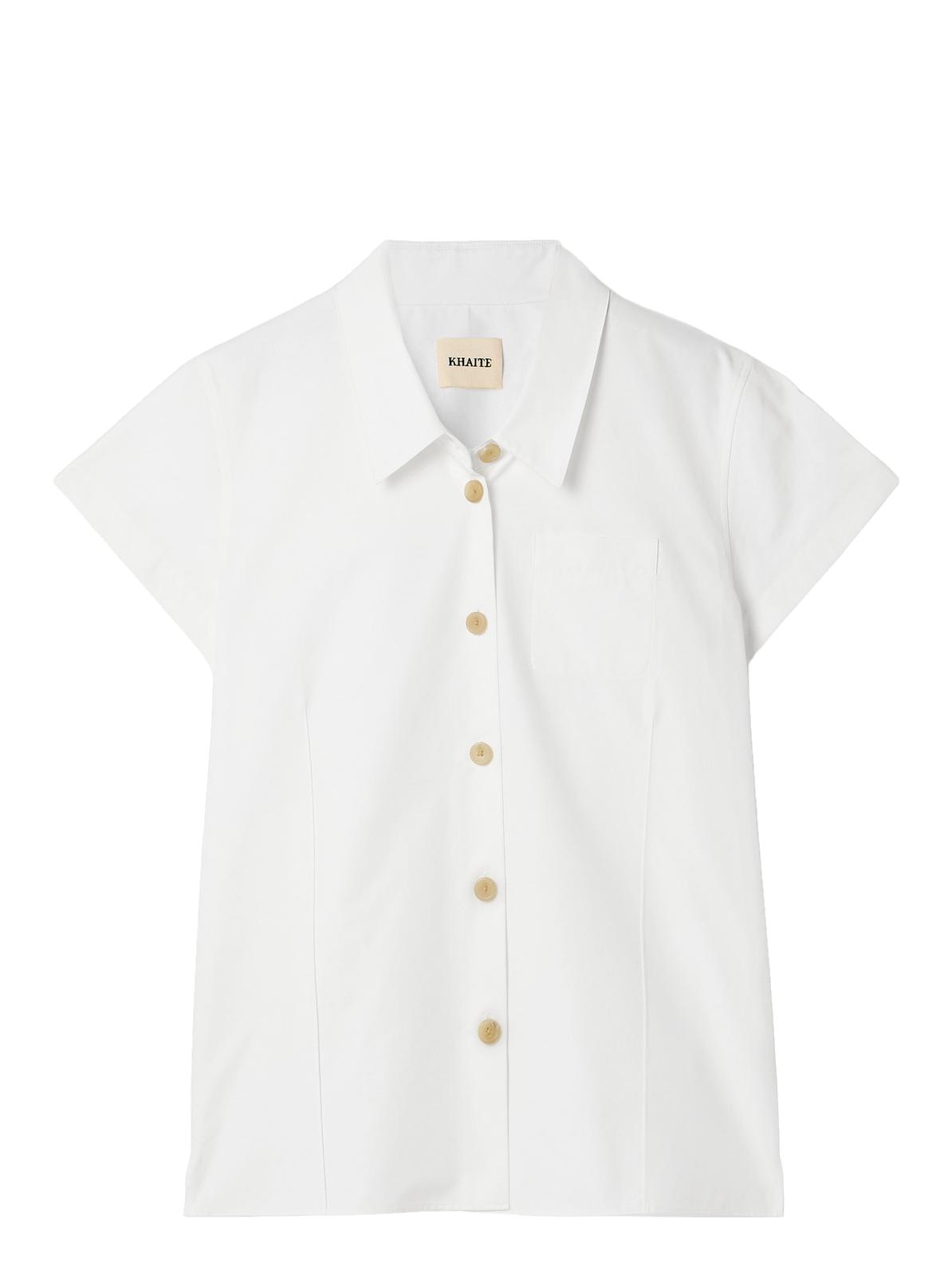 KHAITE KHAITE Keefe Cotton-Poplin Shirt