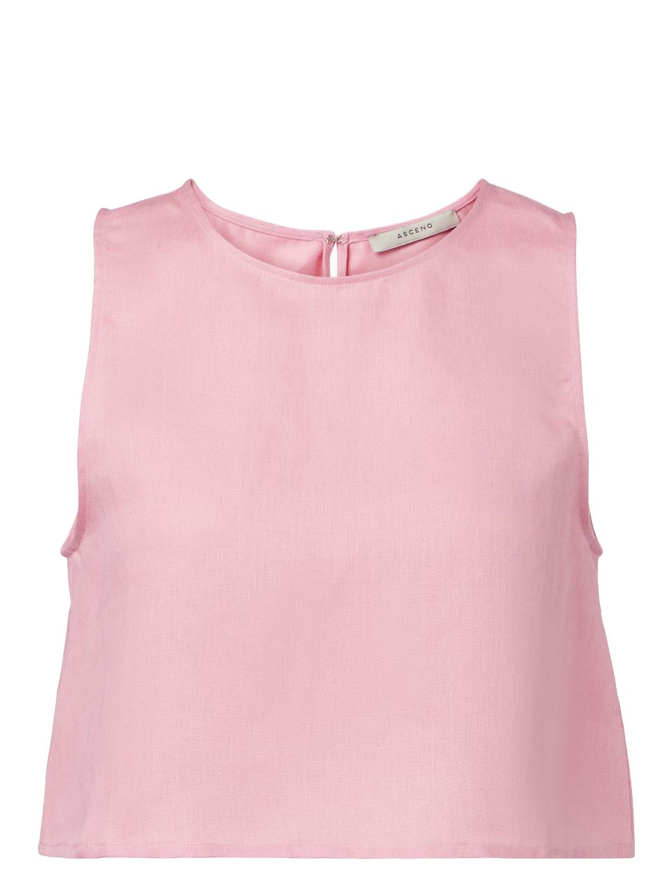 ASCENO Kobe Linen Crop Top