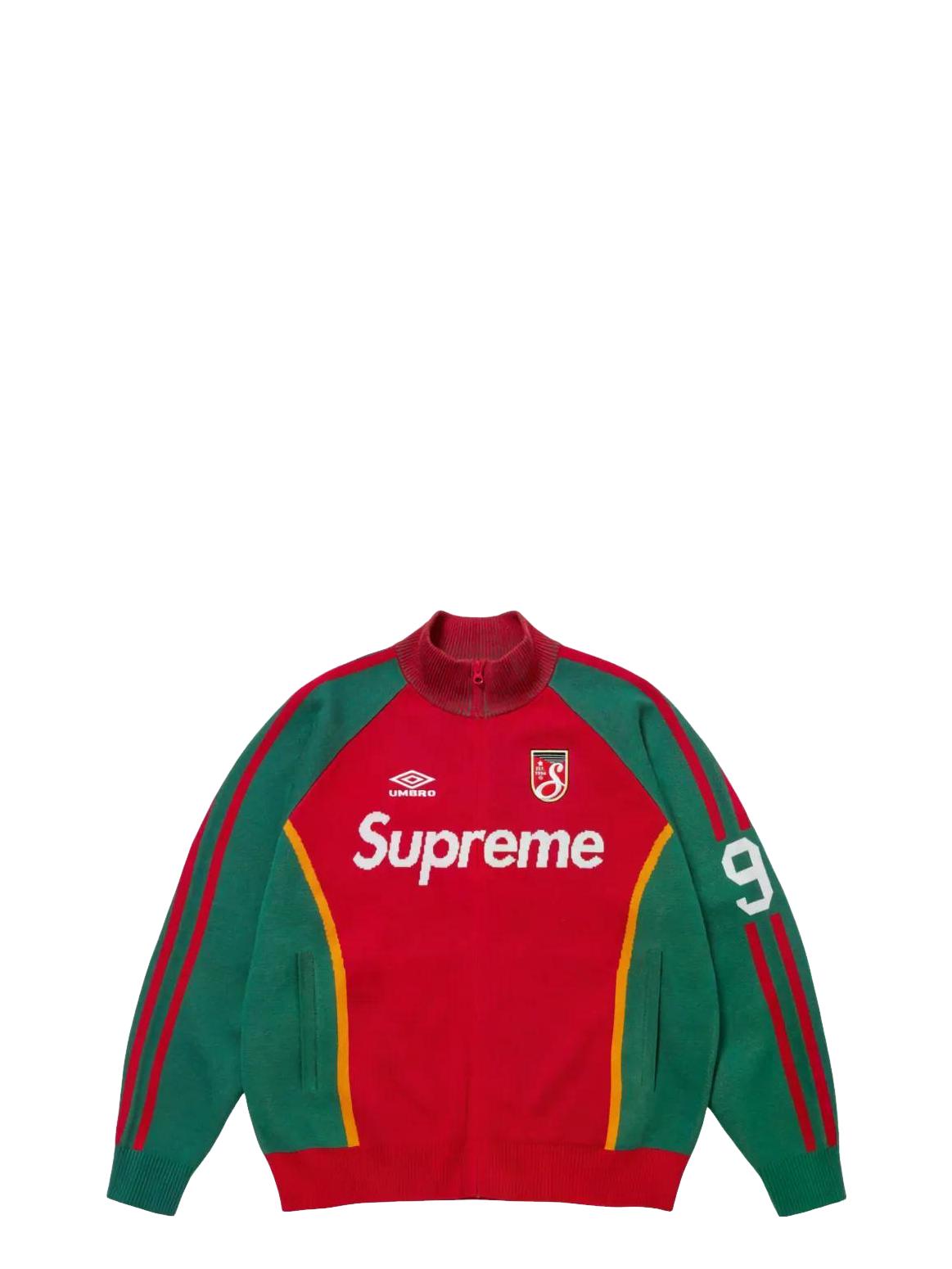 Supreme X Umbro® Zip-Up Sweatshirt - Red | Editorialist