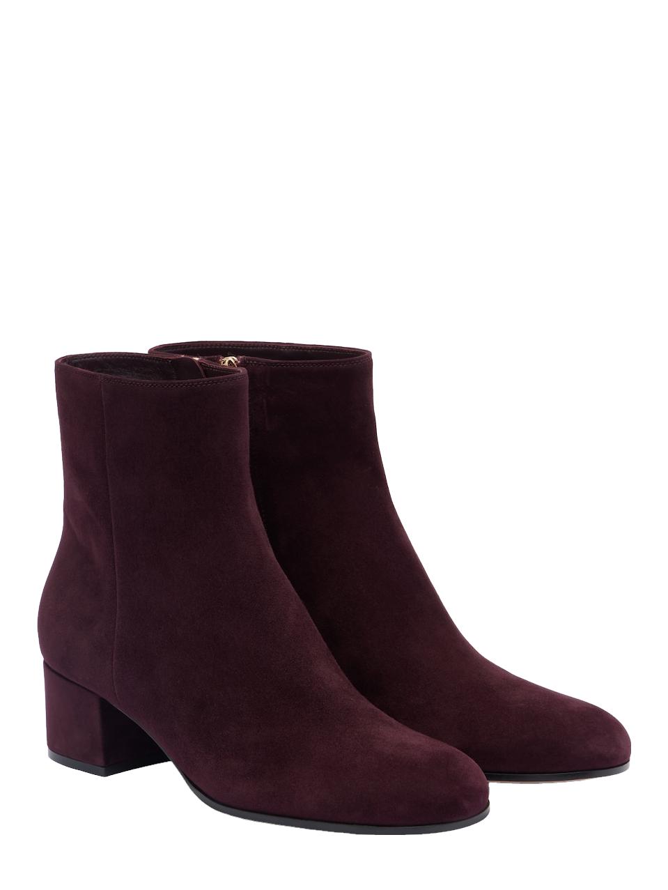 GIANVITO ROSSI Joelle 45 Velvet Ankle Boots