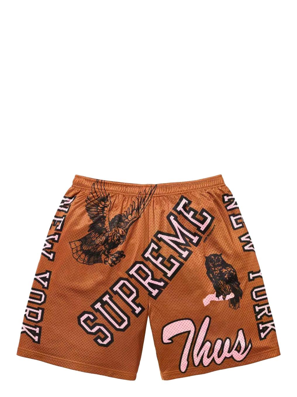Supreme Varsity Mesh Shorts - Orange | Editorialist