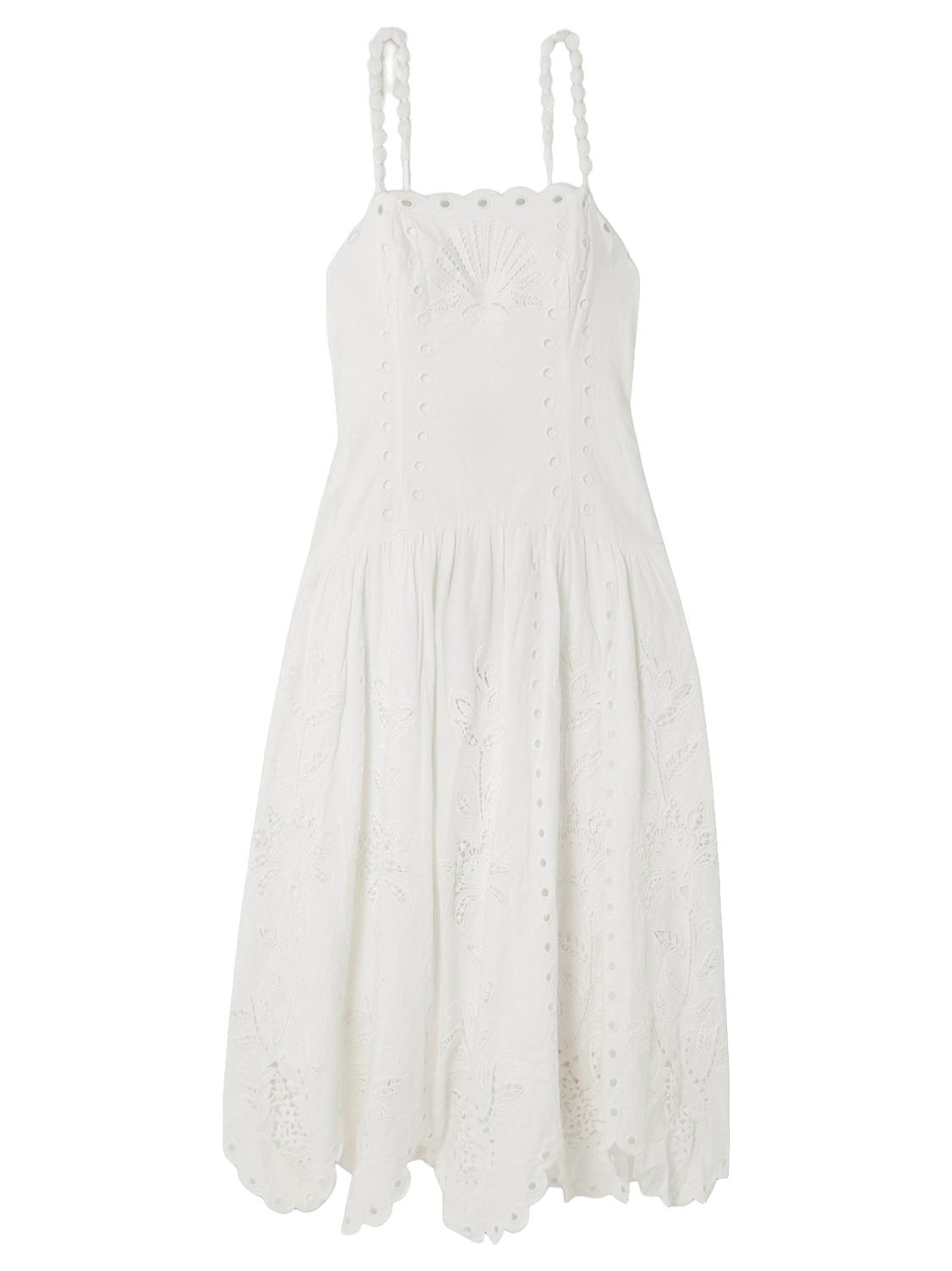 sun dresses long Boho Long Summer Sundress – Off-Shoulder Slit Skirt Floral Maxi Dress in White | Women's Boho Fashion | XS