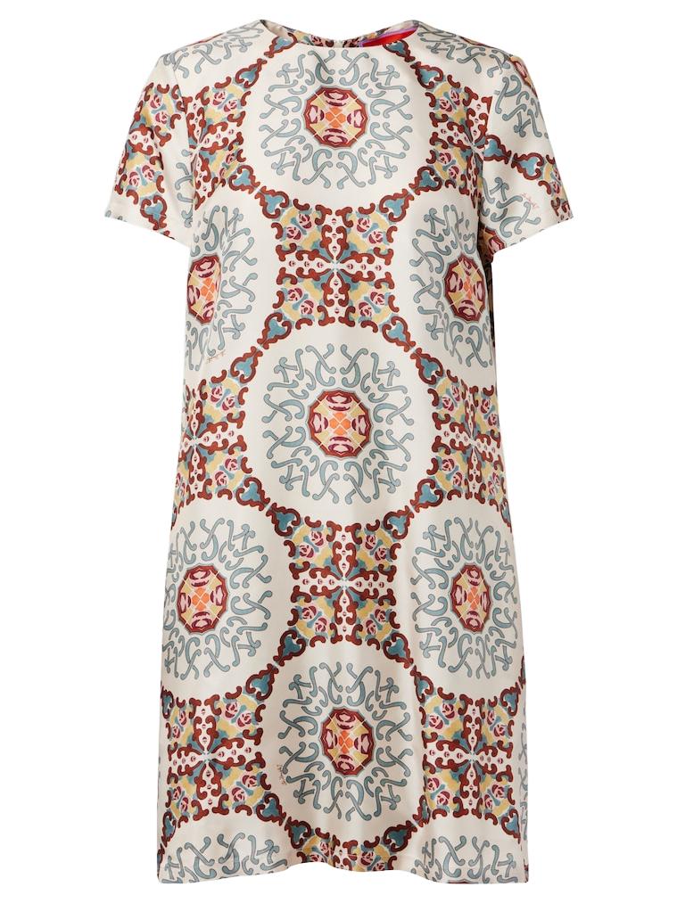 LA DOUBLEJ Swing Printed Silk Satin Minidress