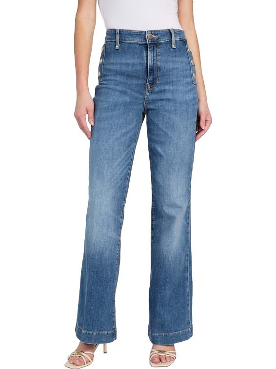 GUESS High-Waist Flare-Leg Jeans