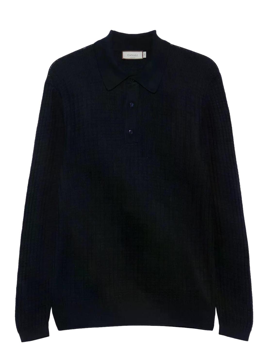 CANALI knitted polo shirt