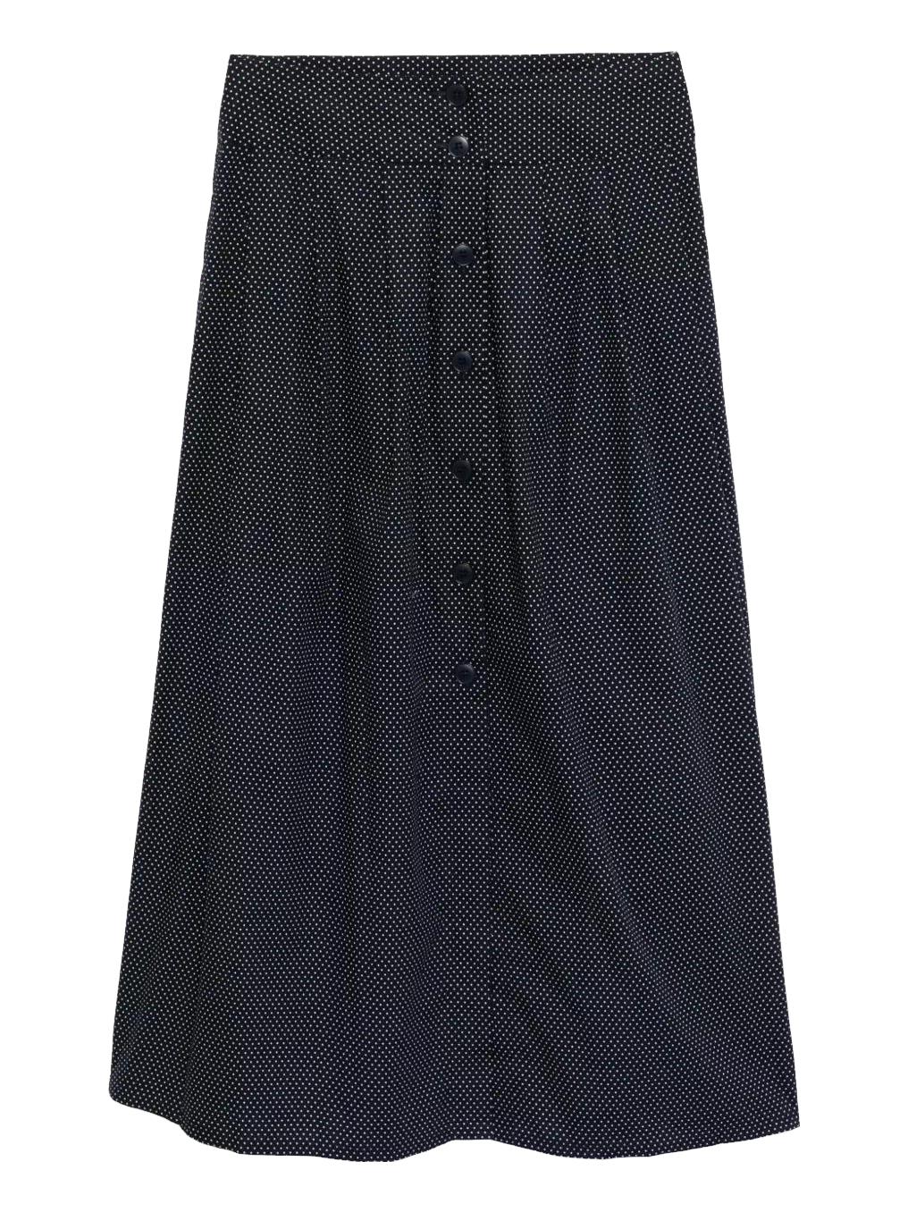 AGNES B. Polka Dot Print Skirt