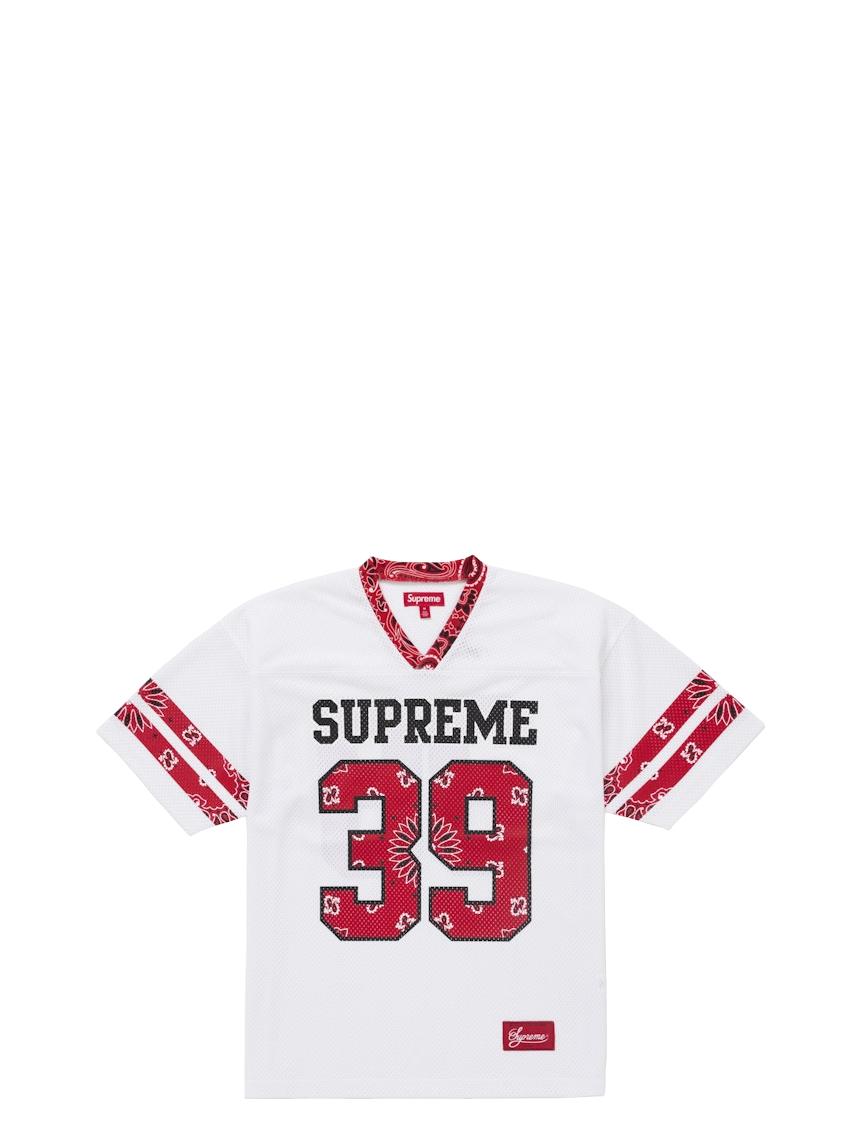 Supreme Bandana Football Jersey - White | Editorialist
